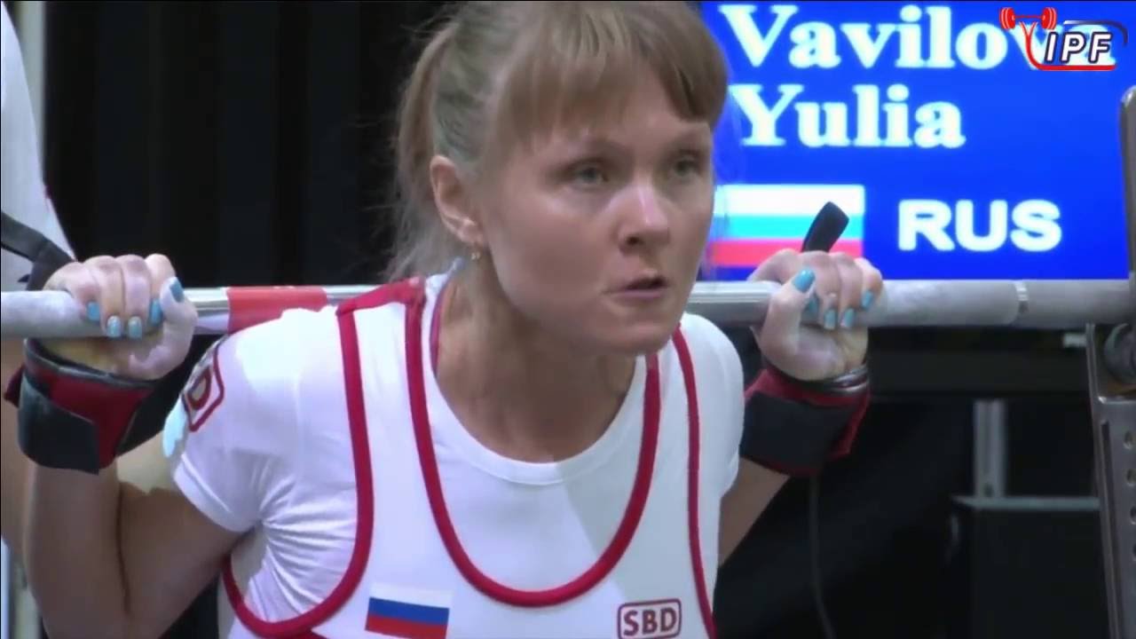 Vavilova Yulia RAW total 382.5kg@57kg, IPF Classic World Championships ...