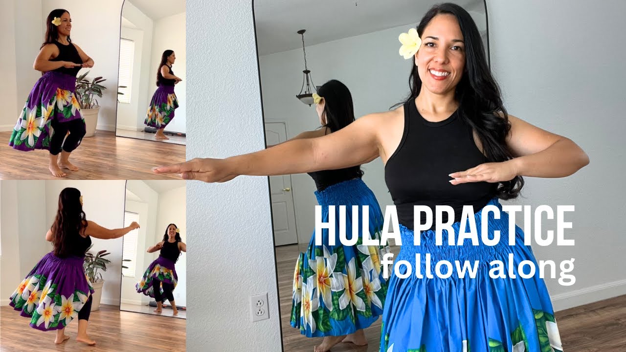 HULA PRACTICE Follow Along Kaholo, Ka'o, Hela, 'Ami - YouTube