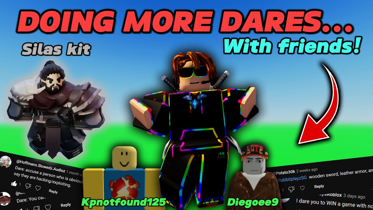 So I did YOUR DARES with the SILAS KIT in Roblox Bedwars... - YouTube