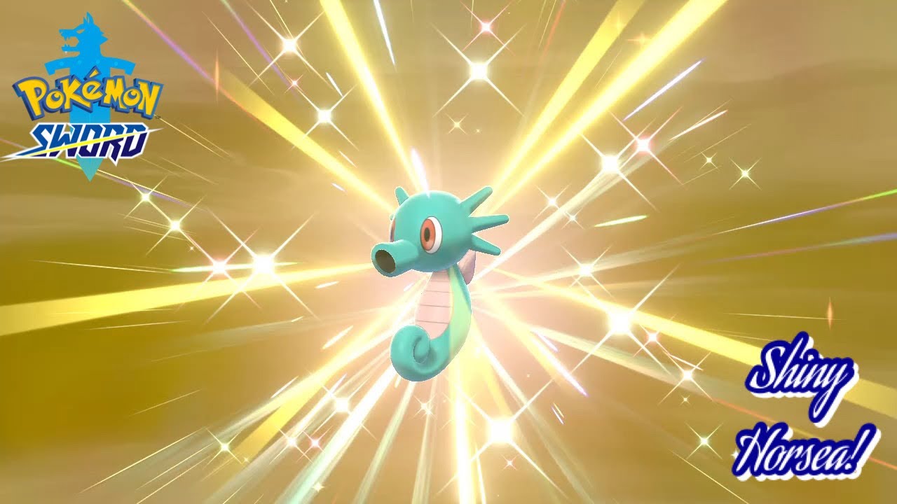 Pokémon Sword: SHINY HORSEA VIA THE MASUDA METHOD! (985 EGGS) - YouTube