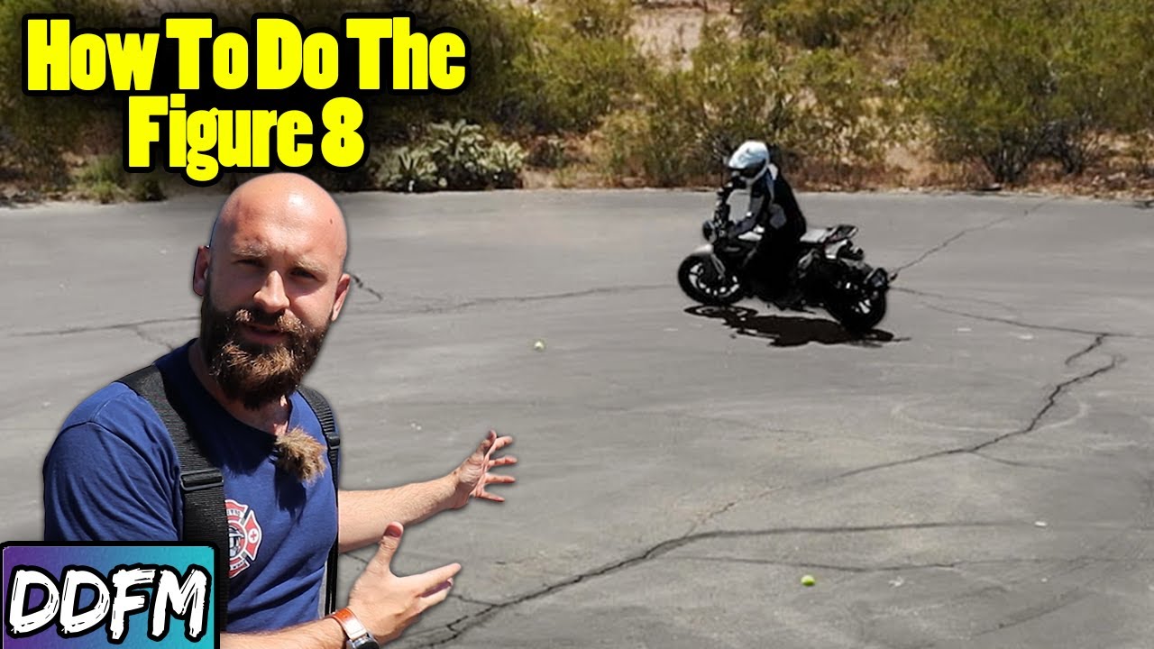 How To Do A Figure 8 / UK Mod 1 Motorcycle Test Exercise - YouTube