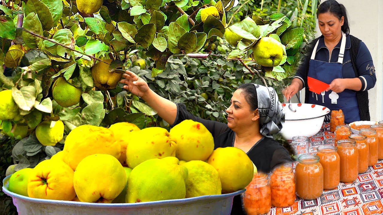 We Harvested Fresh Quinces from the Garden and We Made Jam and Jelly ...