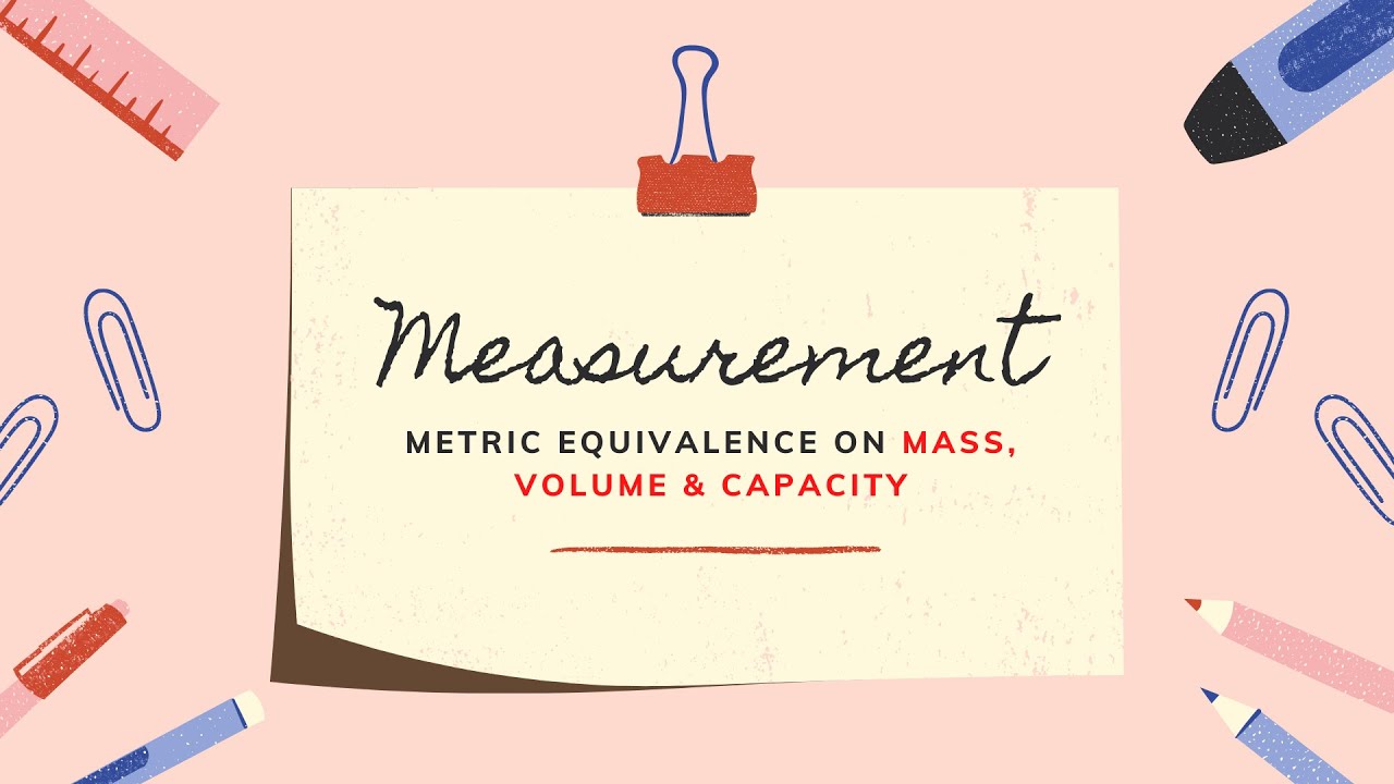 Metric Equivalence on Mass, Volume & Capacity - YouTube