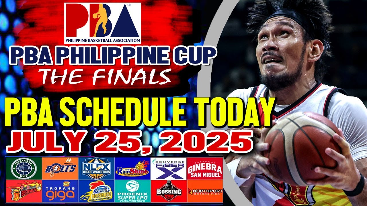 PBA SCHEDULE TODAY July 25, 2025 | Pba Philippine Cup - YouTube