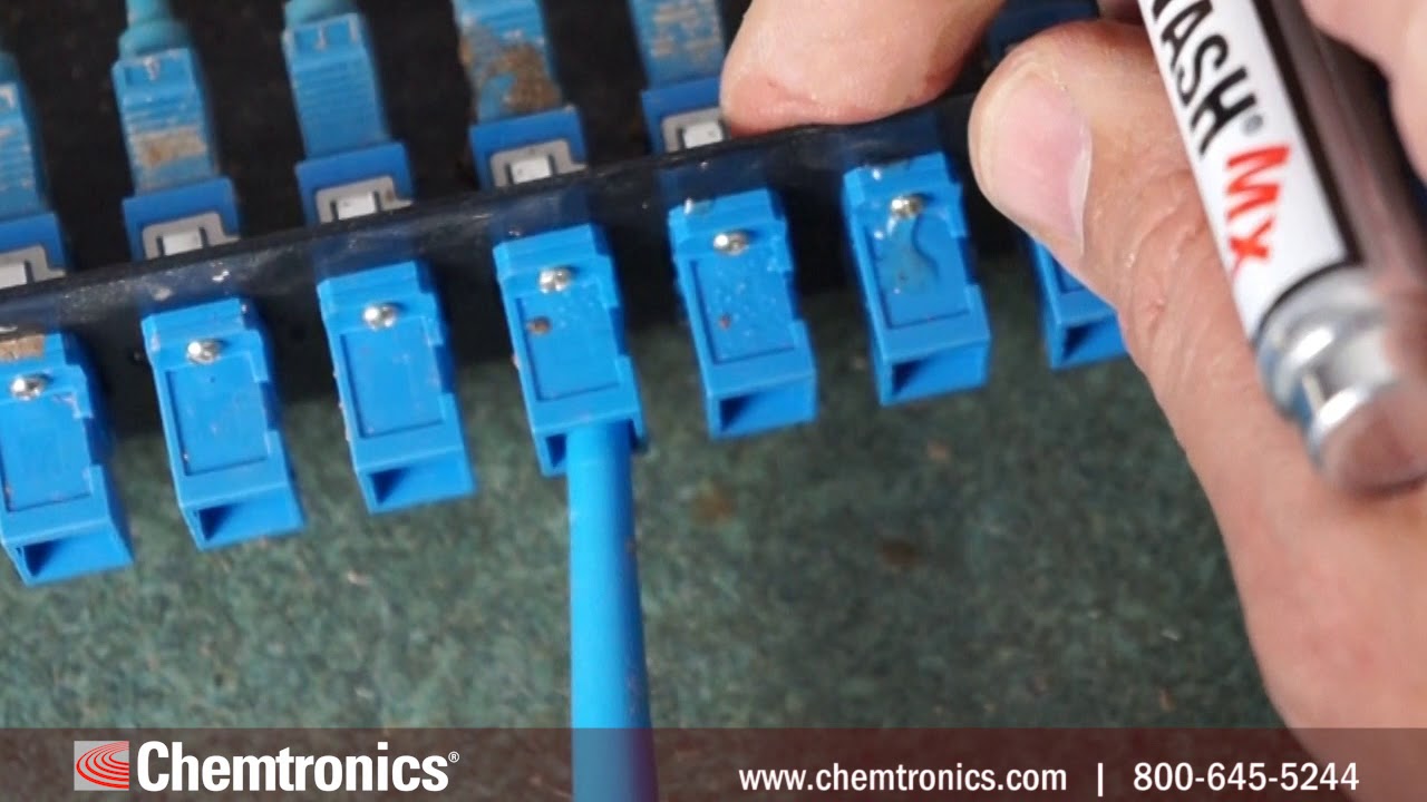 Fiber Optic Recessed Connector Cleaning with CCT & FiberWash Pen - YouTube