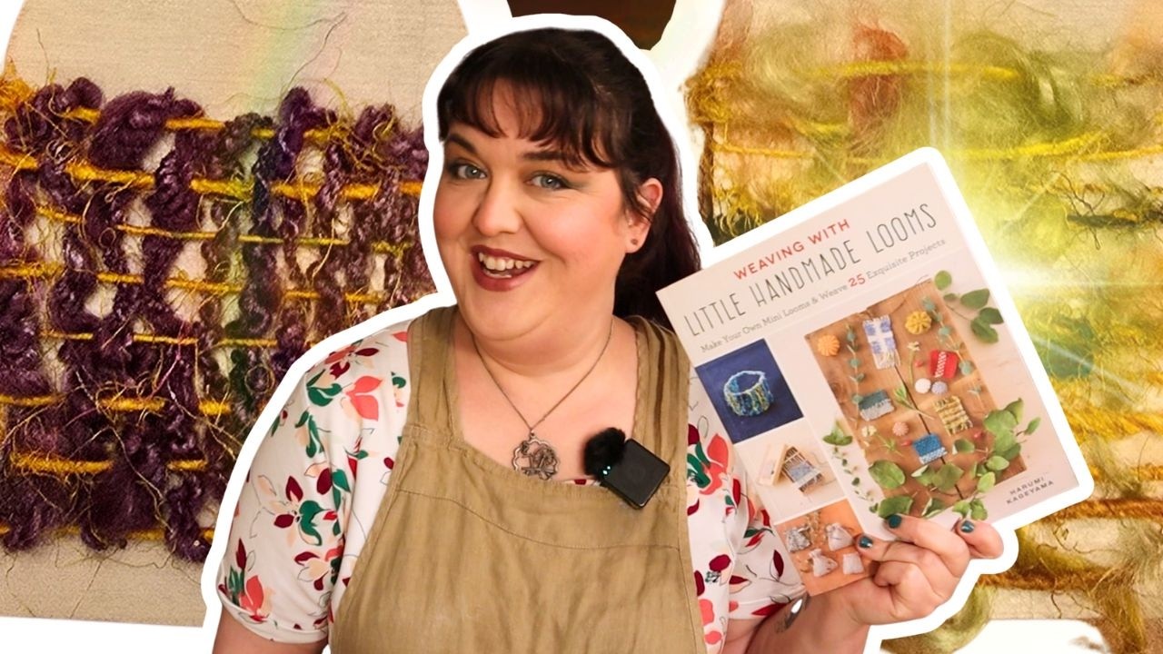 Sparkly SPINNING & Exquisite WEAVING with 4 Little DIY LOOMS - YouTube