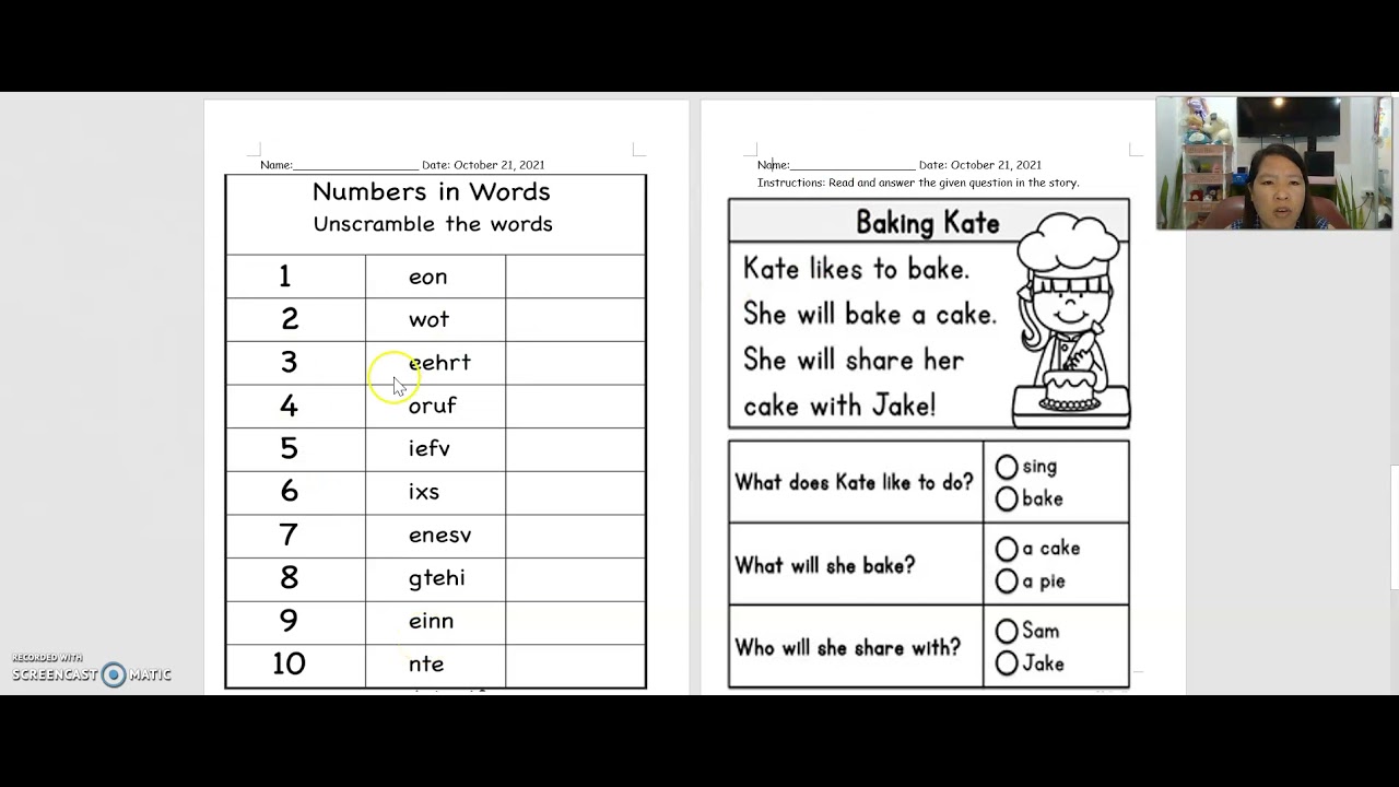 Unscramble number words - YouTube