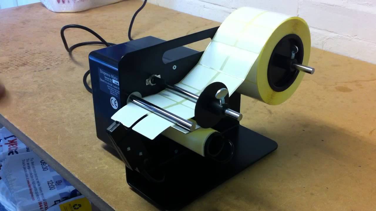 Axicon U45 Semi - Automatic Label Dispenser - YouTube