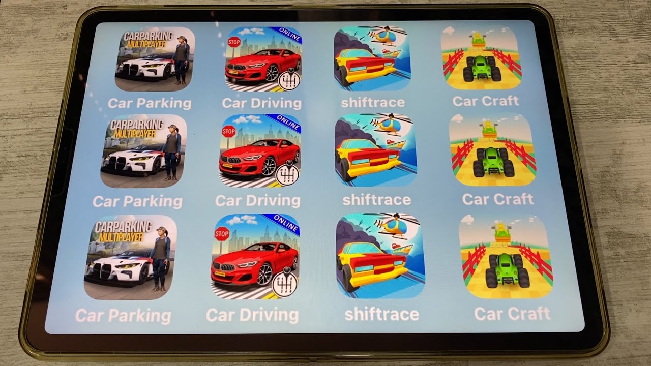 Car Parking, Car Driving, Shiftrace and More Car Games iPad Gameplay ...