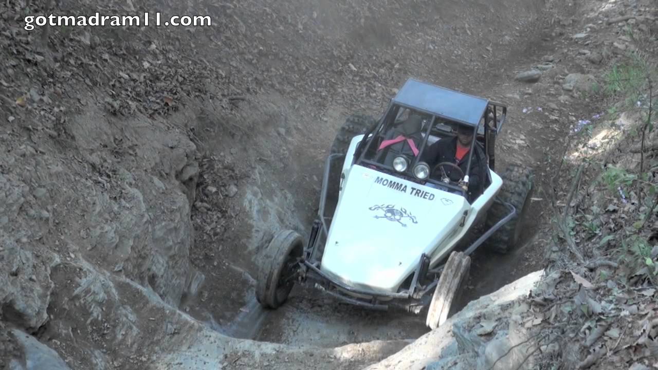 Rail Buggy Hits TUB ROCK - YouTube