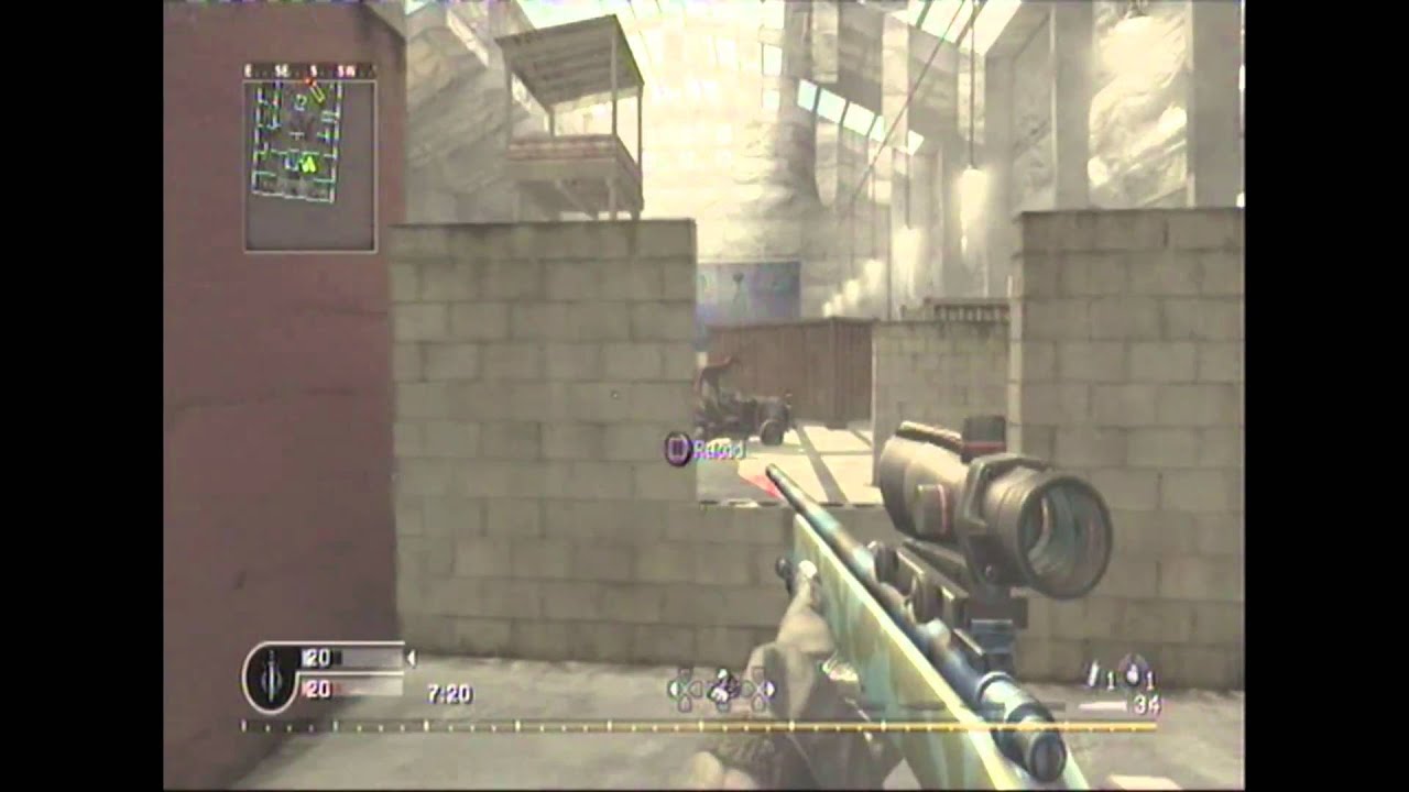 COD4 My Quickscoping 1v1 - YouTube