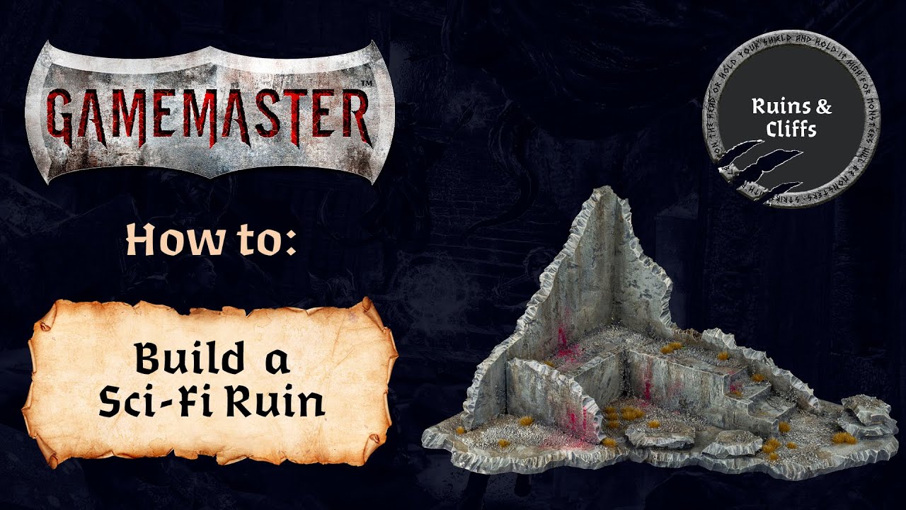 How To: Build A Sci-Fi Ruin (Using Terrain Primer Ruins & Cliffs) - YouTube