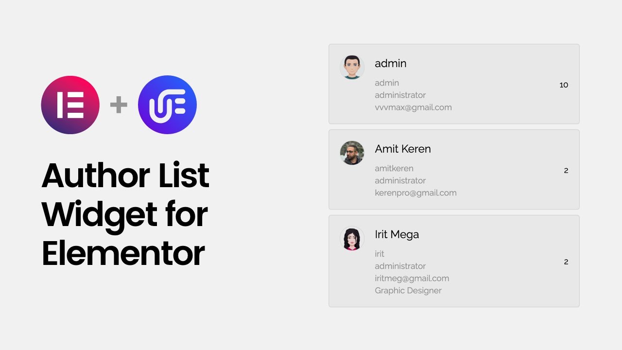 Author List Widget For Elementor YouTube Author List Widget For Elementor YouTube