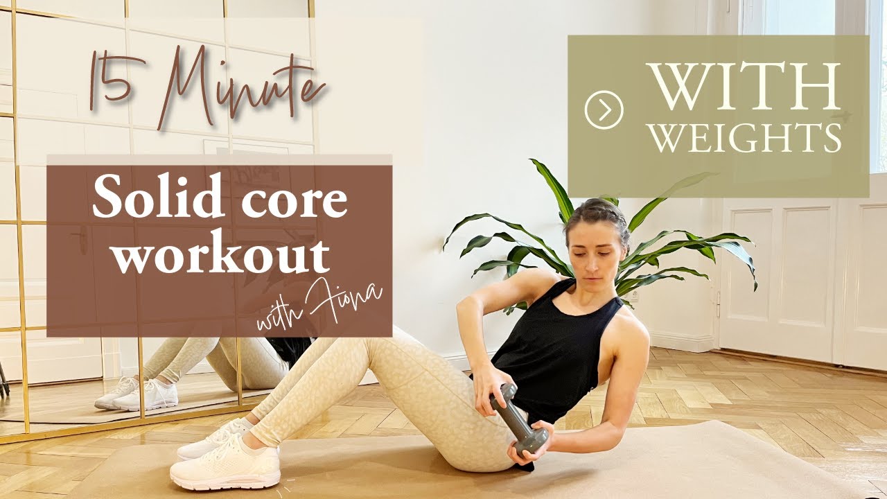 15 MINUTE SOLID CORE WORKOUT | With Weights | No Repeats - YouTube