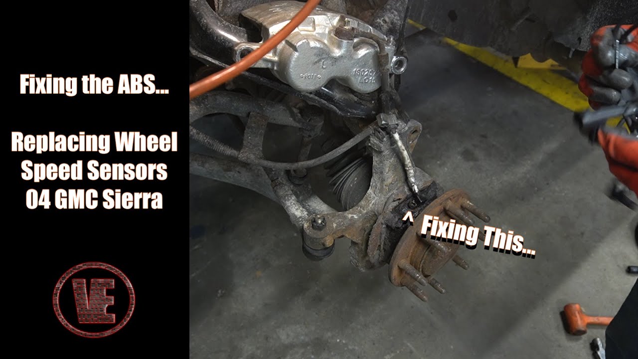 Changing Wheel Speed sensors in 04 GMC Sierra to fix ABS Light - YouTube