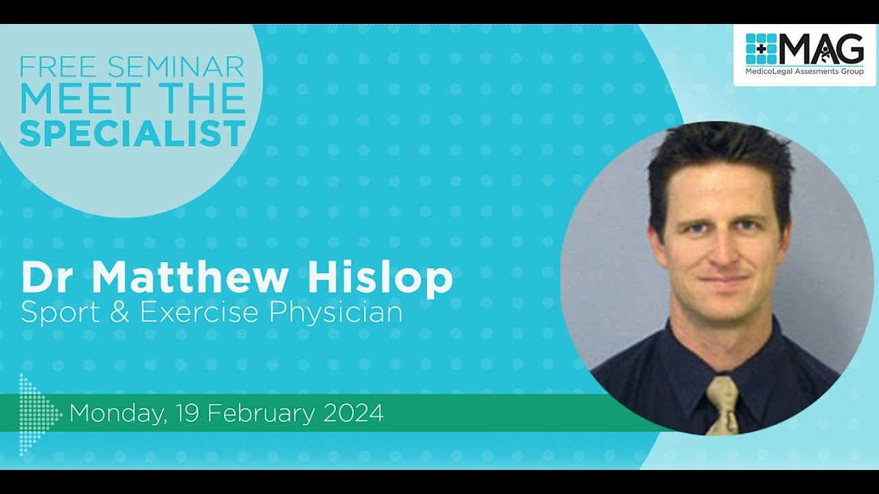 Meet Our Specialist: Dr.Matthew Hislop (Sport & Exercise Physician ...