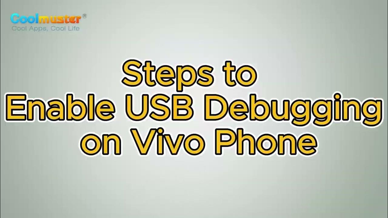How to Enable USB Debugging on Vivo Phone? [Step-by-Step Guide] - YouTube