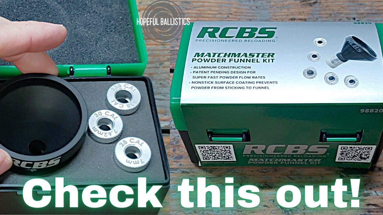 RCBS Matchmaster Powder Funnel Kit Review - YouTube