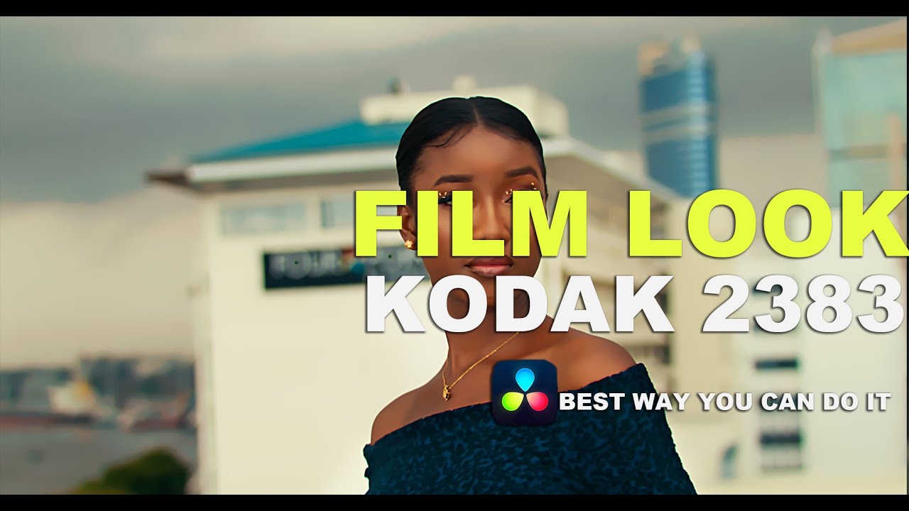How i use KODAK 2383 Film look right way and stop what you do always on Davinci resolve - YouTube