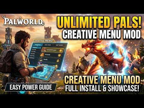 How to Install the Creative Menu Mod in Palworld | Spawn ANY Pal!