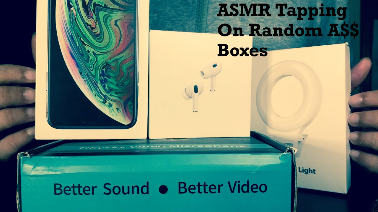 ASMR Tapping On Random Boxes - YouTube