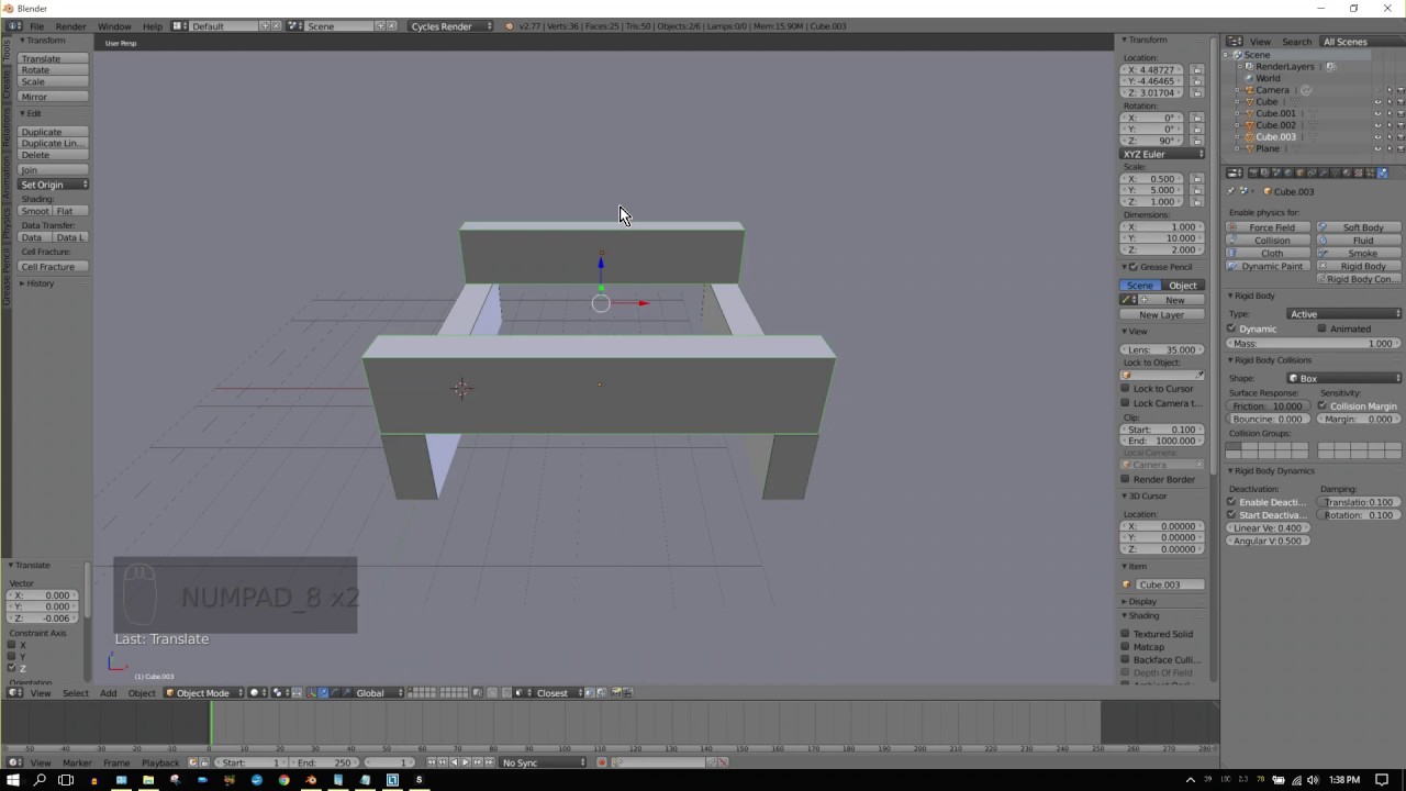 Basic Blender Keva Plank Tower Tutorial - YouTube