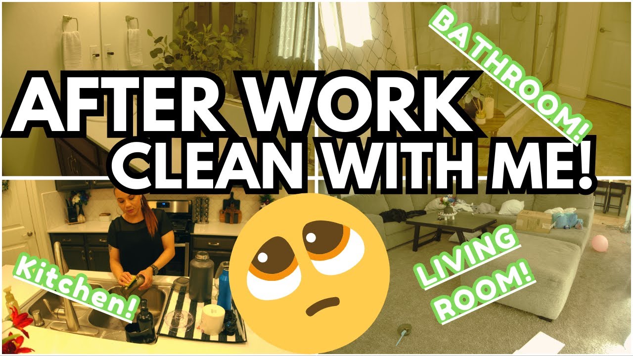 💫AFTER WORK CLEAN WITH ME | MOTIVATION FOR WORKING MOMS JOIN ME IN AN ...