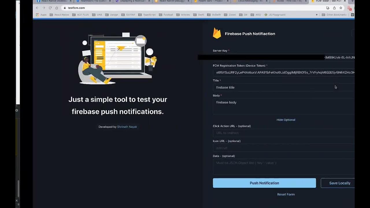 React Native Notification Tutorial ( Firebase + Notifee ) - 2 - YouTube