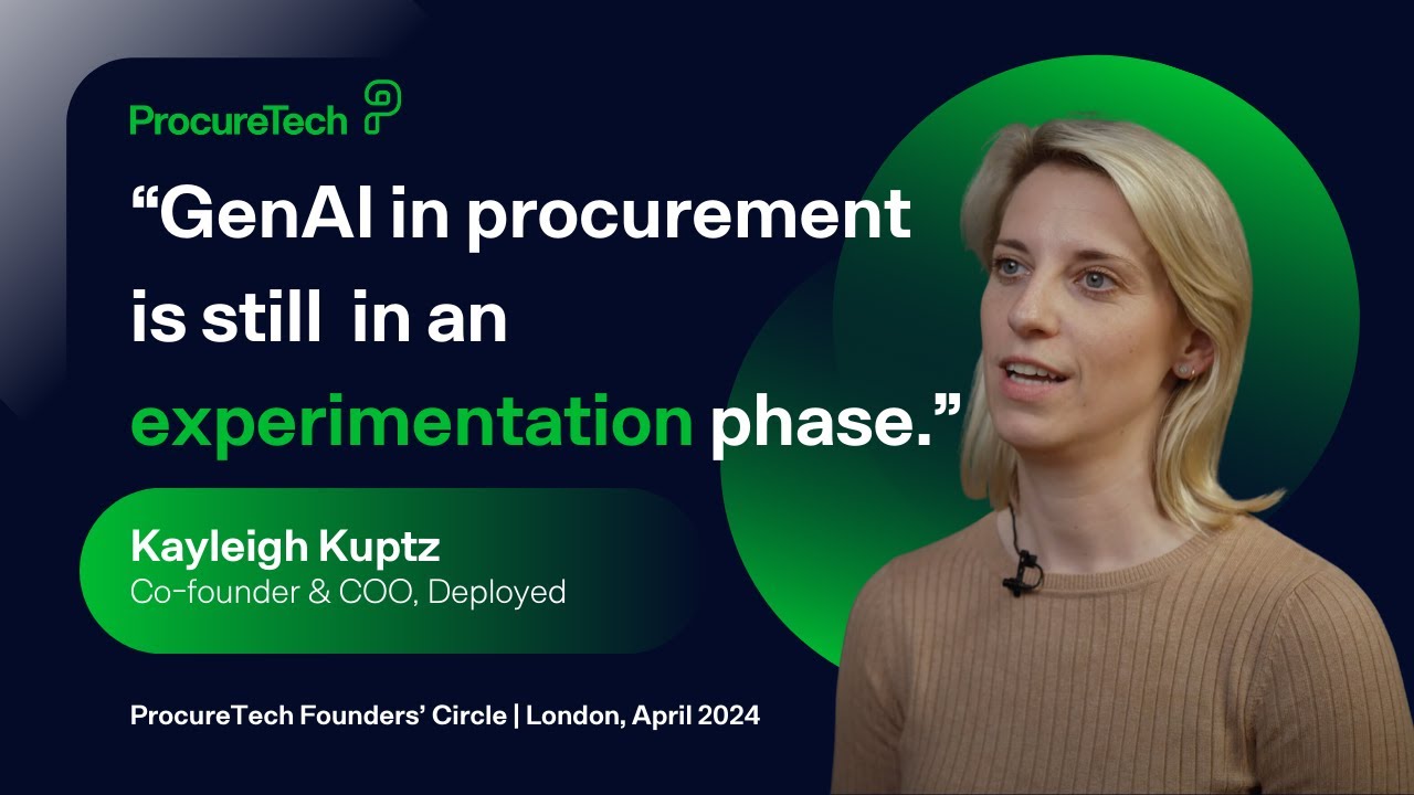 Kayleigh Kuptz | Co-founder & COO, Deployed - ProcureTech Founders ...