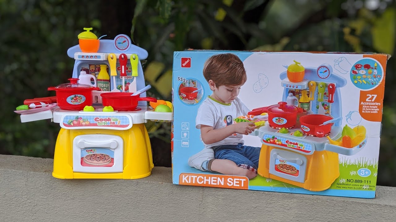 Unboxing! All New Battery Operated Kitchen Cooking Playset With Real ...