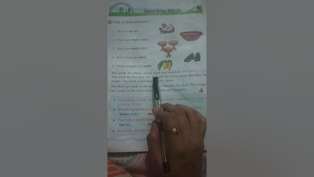 English Grammar Ch 8 Describing Words For Class 2 YouTube english-grammar-ch-8-describing-words-for-class-2-youtube