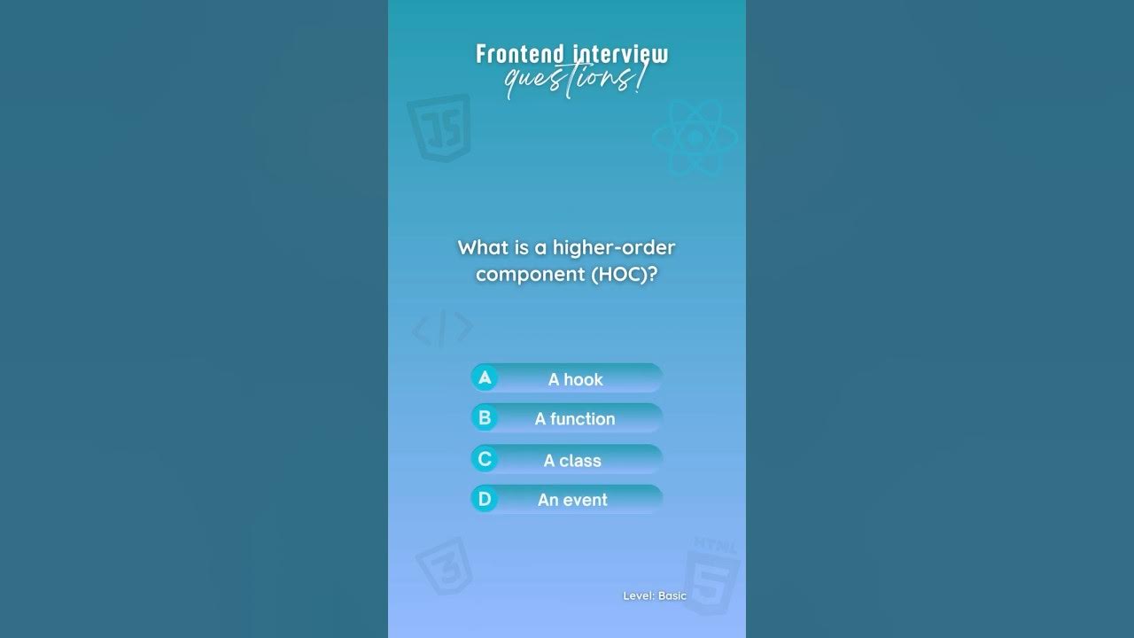 Frontend interview questions: Quiz 9 #javascript #react #interview #developer - YouTube