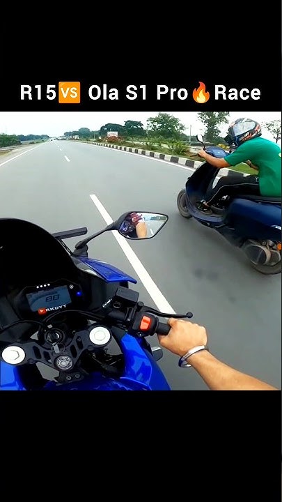 R15 Vs Ola S1 Pro Drag Race|Rider Attitude Status|#viral #shorts #r15 - YouTube