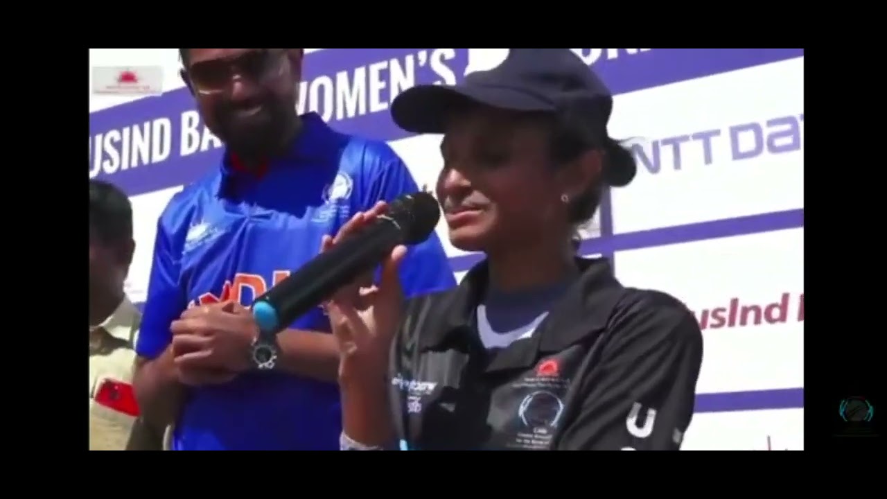 blind cricket player sandra Davis - YouTube