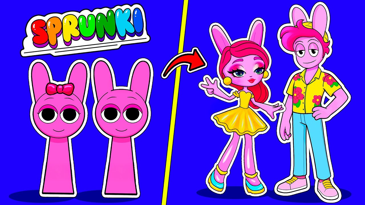 🌈Incredibox SPRUNKI Pinki Twins Transformation! Blind Bag Unboxing ...