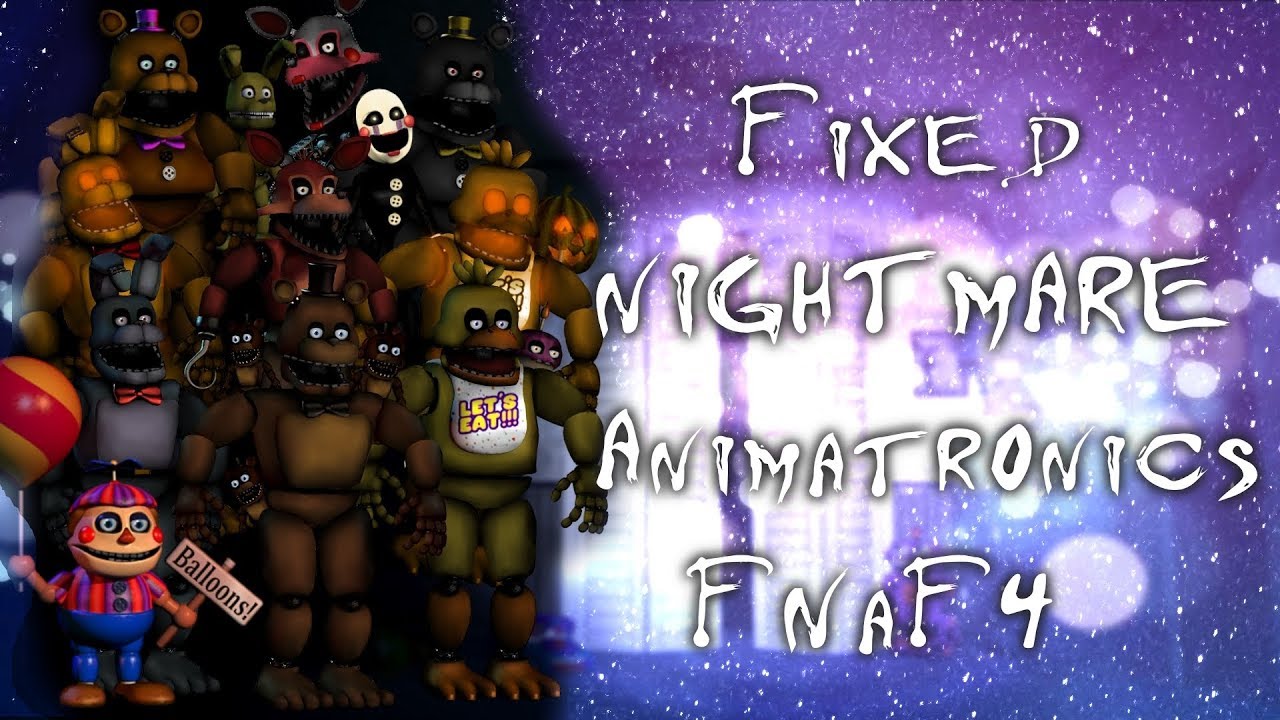 [ Speed Edit | FNAF ] Making Fixed Nightmare Animatronics (V.3) - YouTube