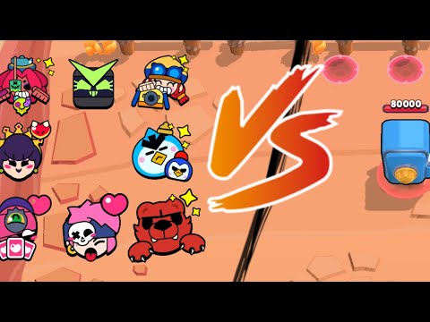 8 brawlers VS heist safe! | Brawl Stars - YouTube