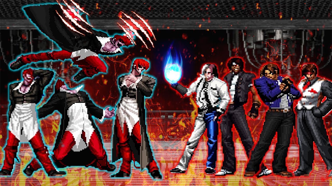Iori yagami Team vs Kyo kausangi Team [Mugen KOF] - YouTube