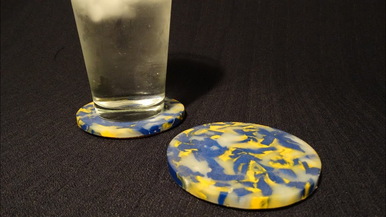 How To Make Recycled HDPE Coasters - YouTube