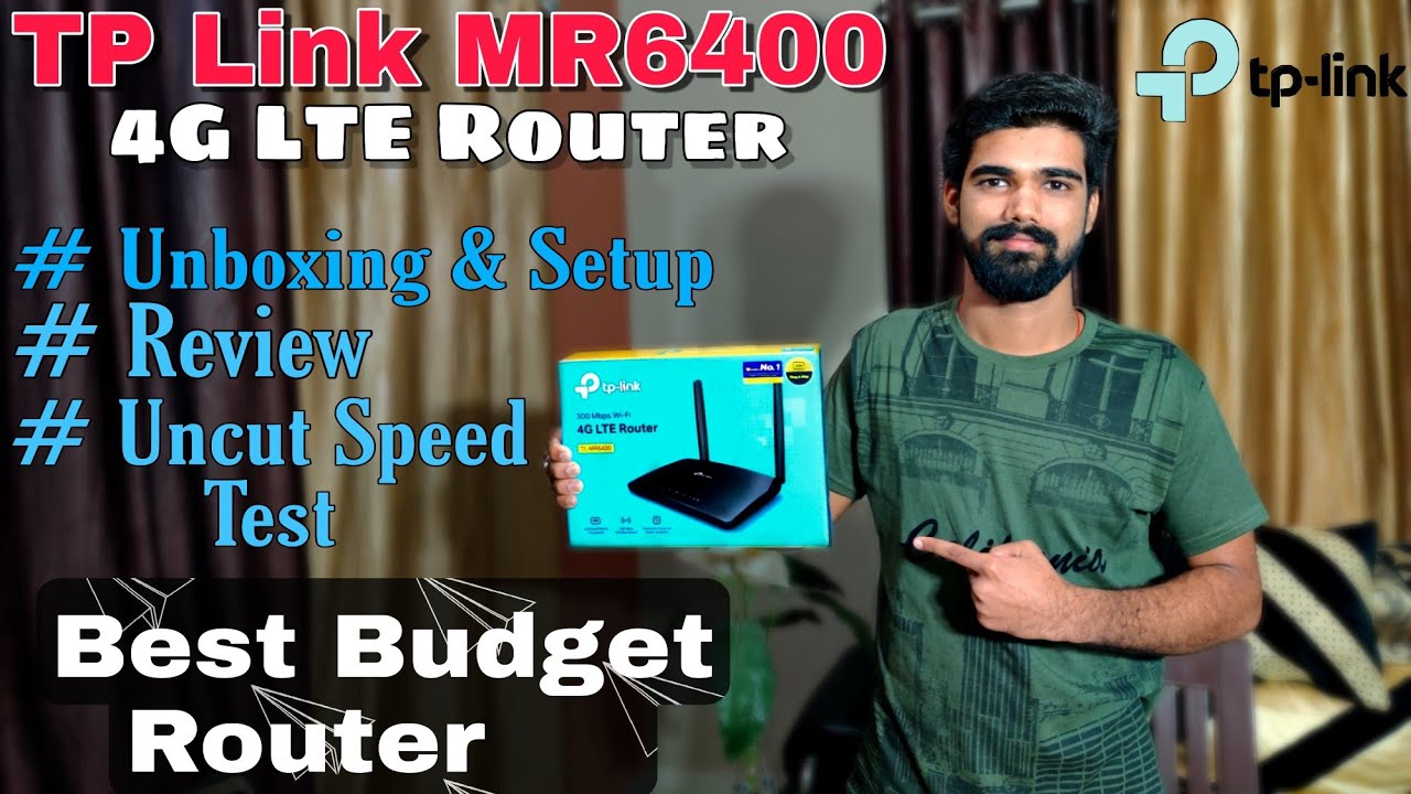 TP Link MR6400 4G LTE Sim Router | Best Budget Router | All Sim Support ...