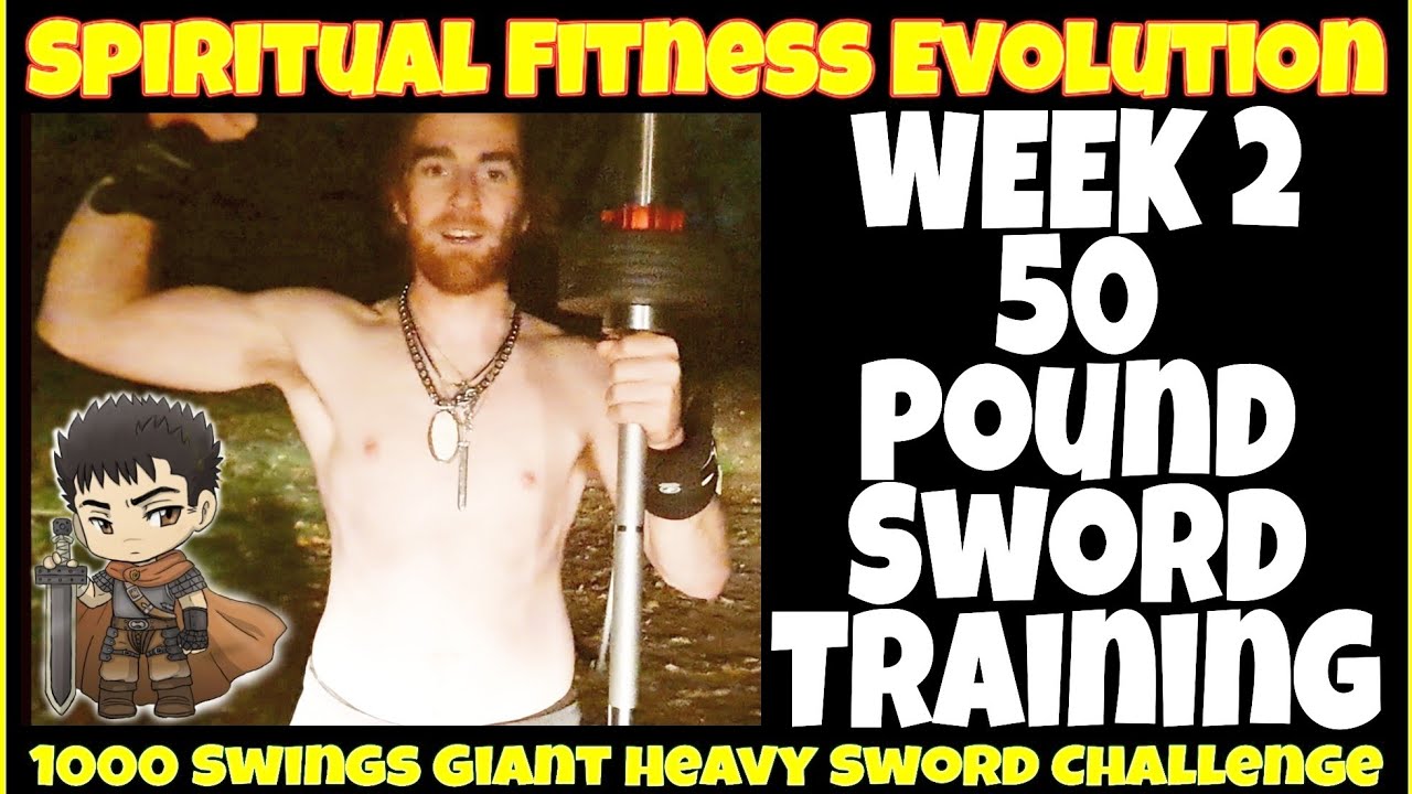 50 Pound Barbell / Sword Berserk Guts Workout Week 2 Tantra & Kashmir Shaivism - YouTube