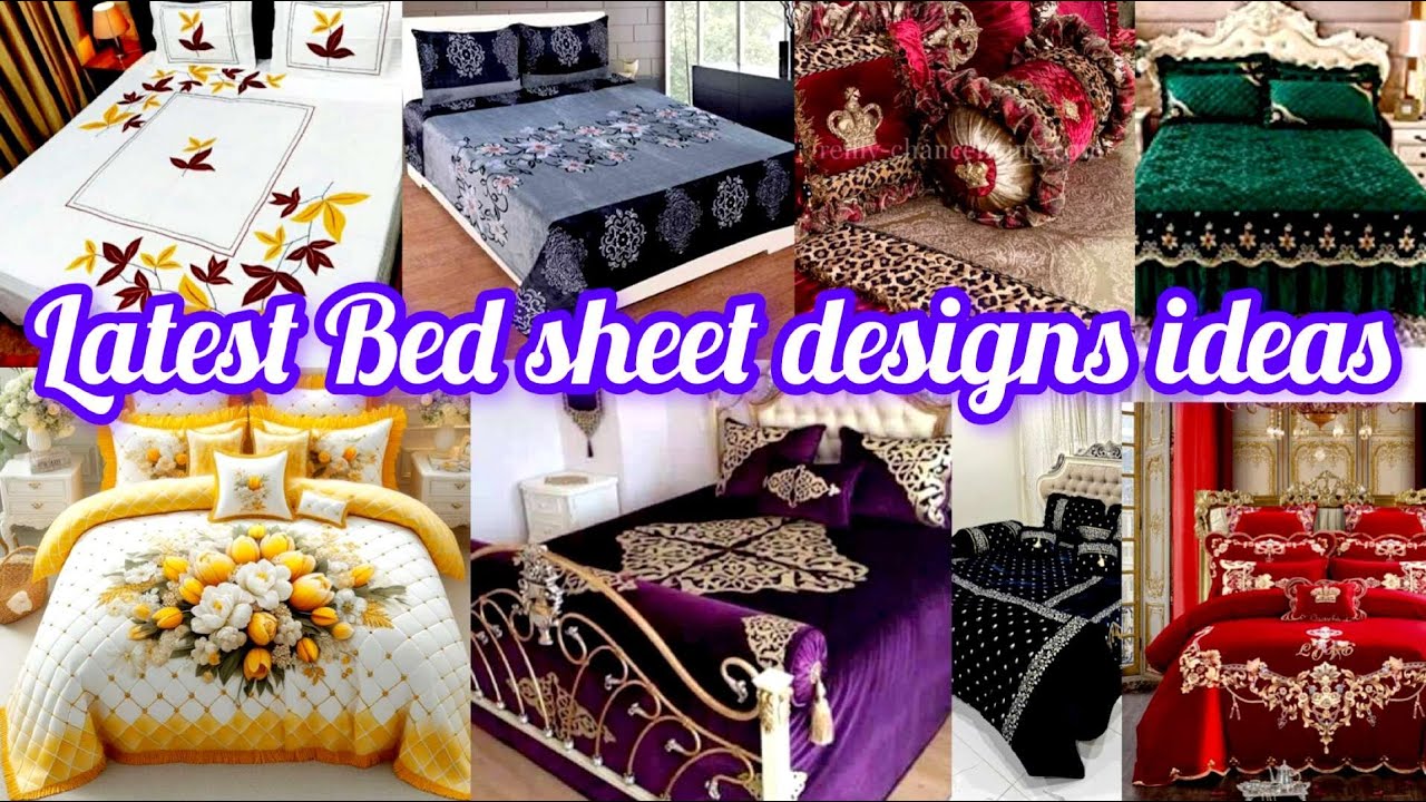 New Bed sheet designs#Bed sheet kambal Blanket designs/Rezi design#bed ...