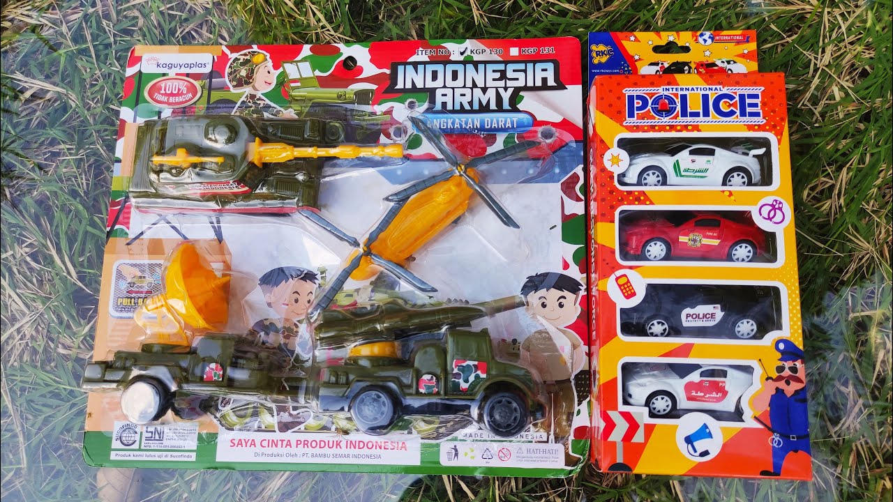 Unboxing Mainan Baru, Mobil Polisi Arab, Mobil Tentara, Tank ...