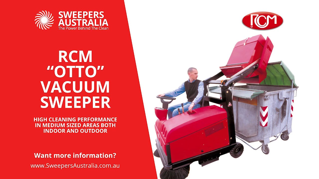 RCM "OTTO" Vacuum Sweeper from Sweepers Australia - YouTube