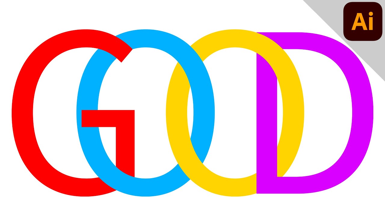 Intertwine letters | Overlapping intertwined text | ILLUSTRATOR ...