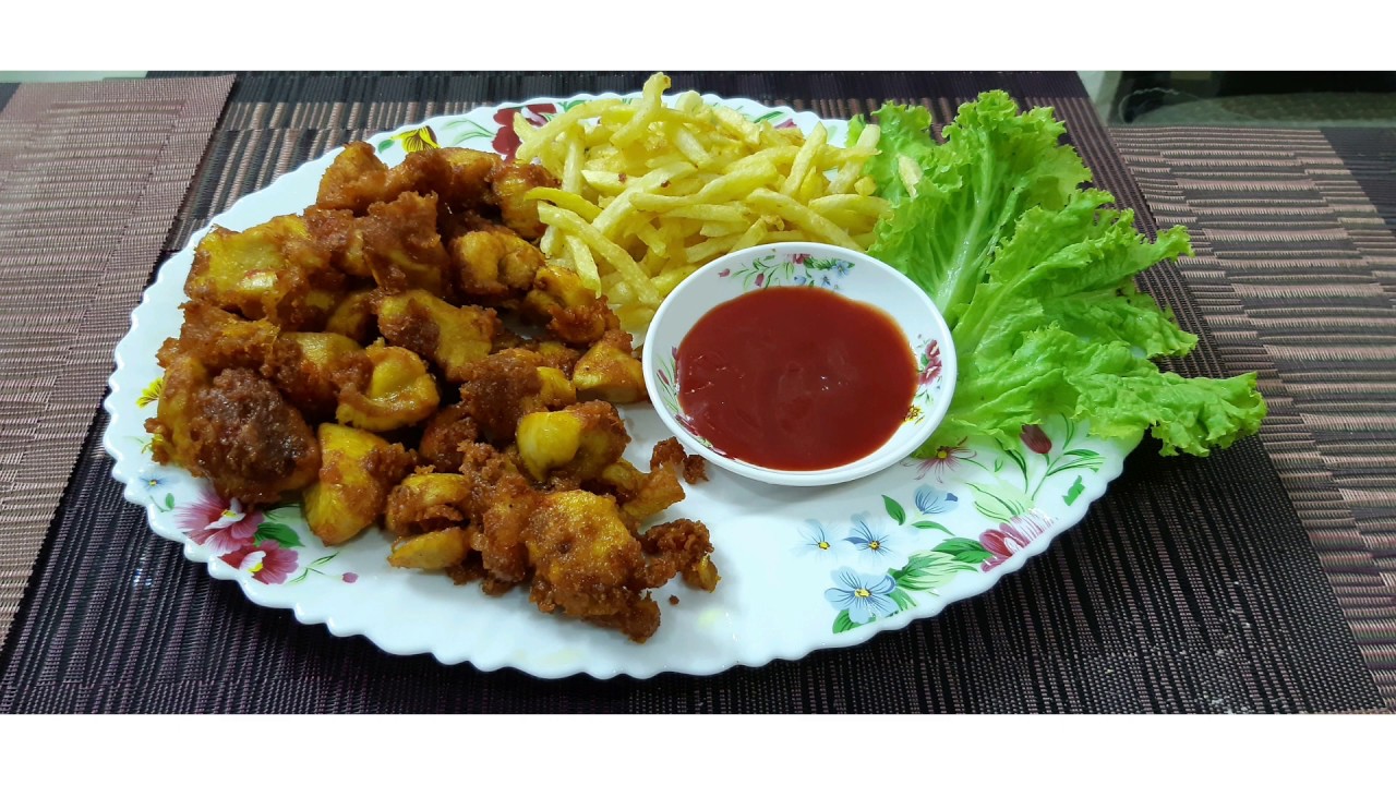 Crispy Chicken Bites Recipe (fried chicken bite) - YouTube