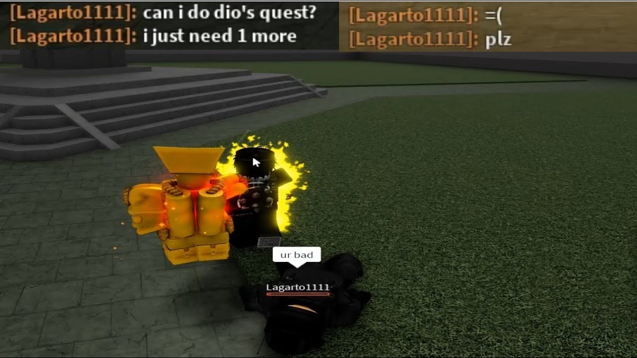 "Can I do dio's quest" "plz" "your bad" scr pluck - YouTube