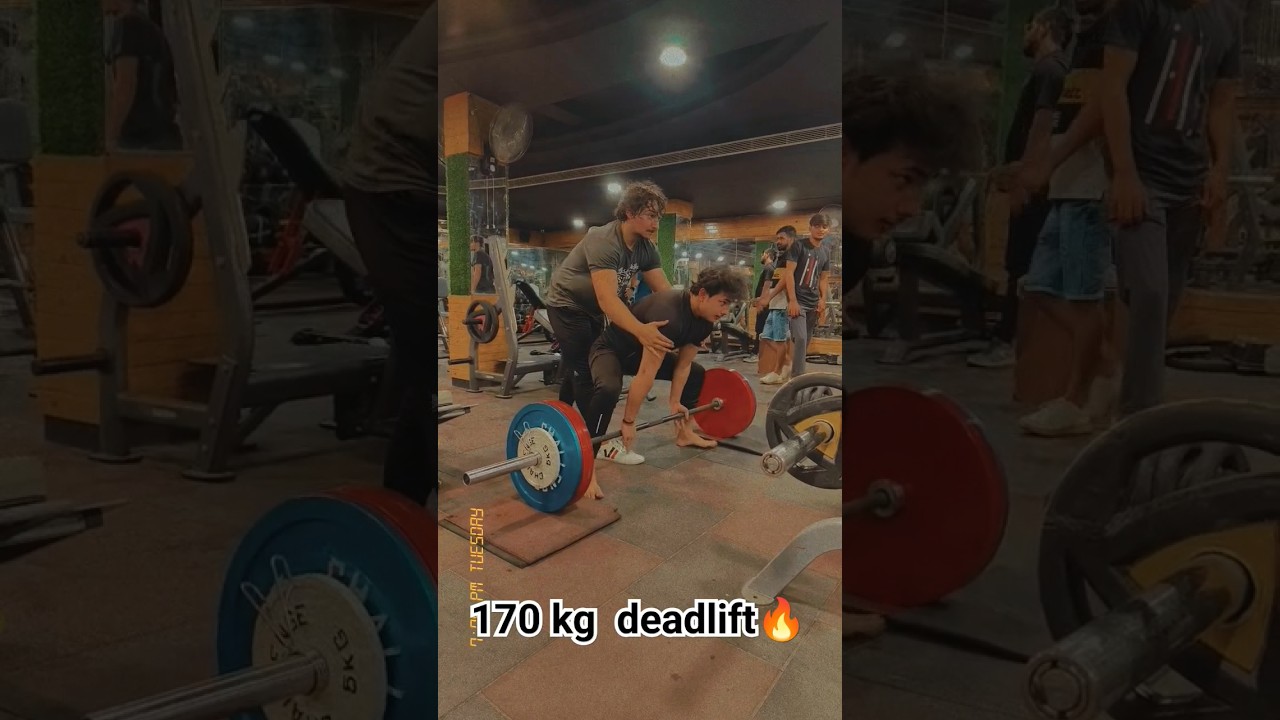 170kg heavy deadlift😵‍💫 #deadlift #gymmotivation - YouTube