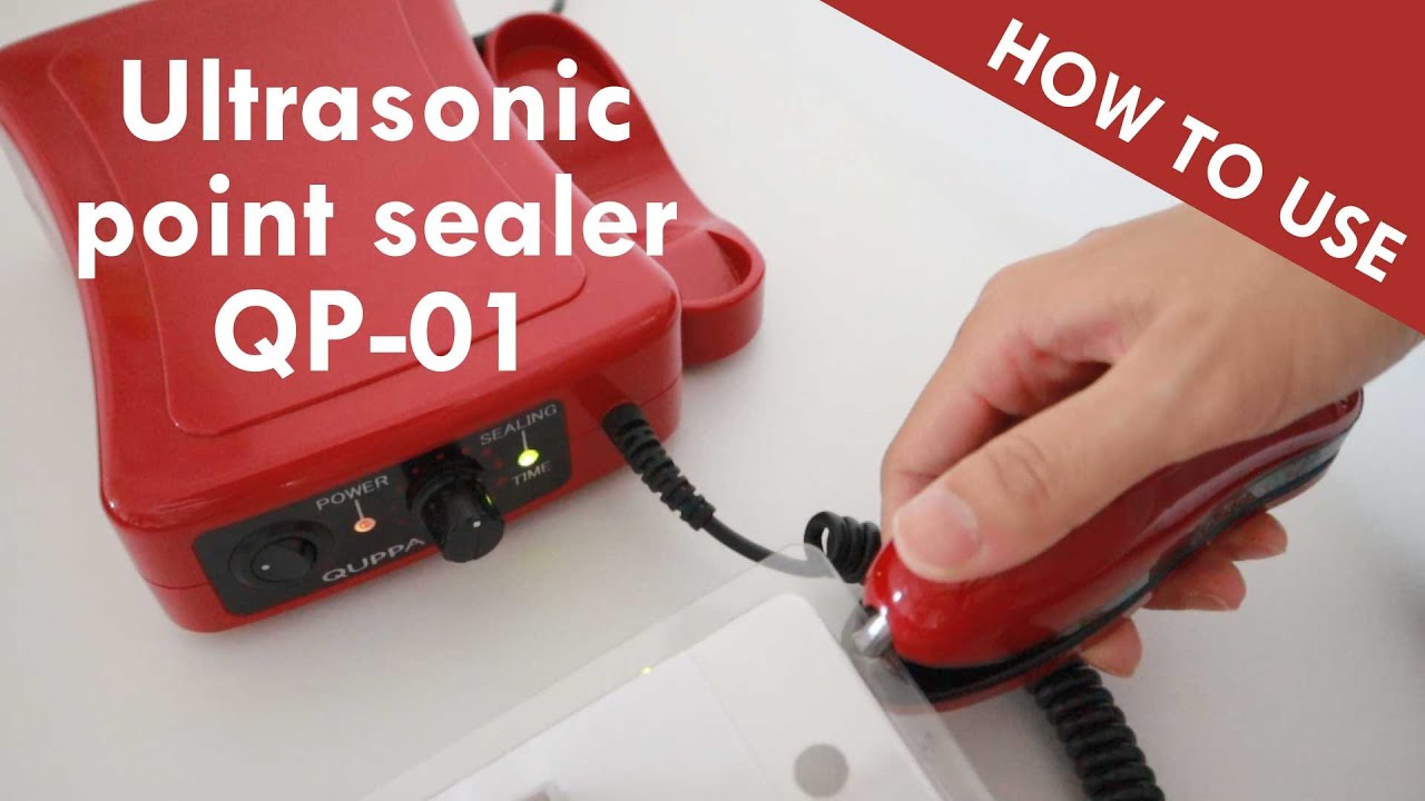 How to use Ultrasonic point sealer QP-01/clamshell sealer - YouTube