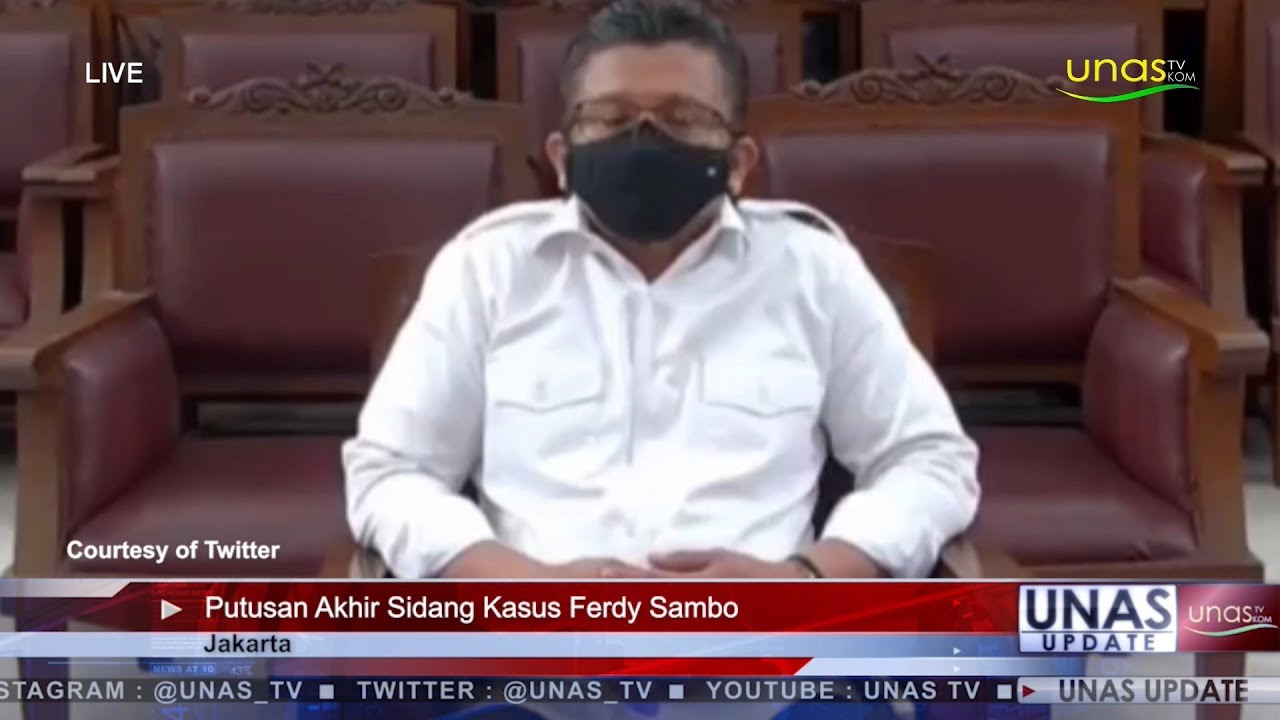 UNAS UPDATE | Putusan Akhir Sidang Kasus Ferdi Sambo - YouTube